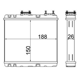 Mahle W&auml;rmetauscher, Innenraumheizung ah247000s f&uuml;r NISSAN
