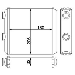 Mahle W&auml;rmetauscher, Innenraumheizung ah81000s f&uuml;r Vaughall