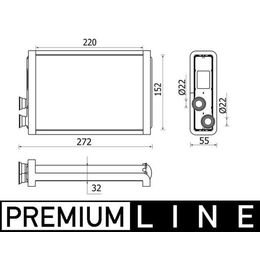 Mahle W&auml;rmetauscher, Innenraumheizung ah37000p f&uuml;r BMW