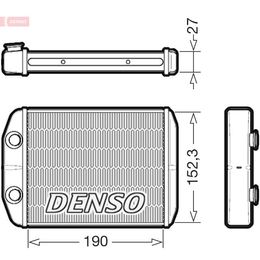 DENSO W&auml;rmetauscher, Innenraumheizung drr09003 f&uuml;r Fiat