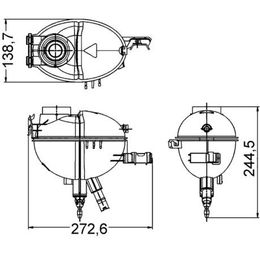 Mahle Ausgleichsbeh&auml;lter, K&uuml;hlmittel crt209000s f&uuml;r Mercedes