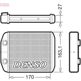 DENSO W&auml;rmetauscher, Innenraumheizung drr23021 f&uuml;r RENAULT