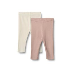 Leggings Wheat "Wheat 2 Leggings Jules", M&auml;dchen, Gr. 80, rosa (rose powder), 95% Baumwolle (Bio), 5% Elasthan, unifarben, normal, Hosen Leggings