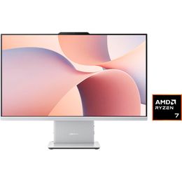 Lenovo All-in-One PC "IdeaCentre AIO 27AKP10", grau (cloud grau), Microsoft Windows 11 Home, 16 GB RAM 1.000 GB SSD, Desktop-PCs