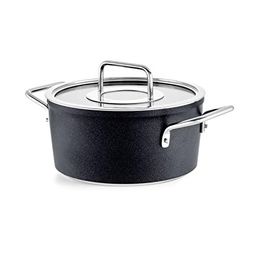 Kochtopf Fissler "Adamant", schwarz, B:21,5cm H:14,5cm L:30cm &Oslash;:20cm, T&ouml;pfe, Kochtopf, Made in Germany