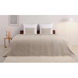 Tagesdecke OTTO HOME "Toscana", beige (natur), B:250cm L:280cm, Mischgewebe, Tagesdecken, Tagesdecke in verschiedenen Gr&ouml;&szlig;en