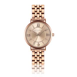 Quarzuhr AMELIA PARKER "AB2-B084R", rose gold, Armbanduhren, Damen, Quarzuhr
