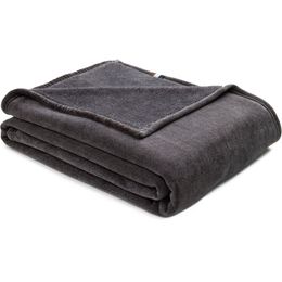 Wohndecke Bugatti "Bugatti Wohndecke Doppio Soft", anthrazit, B:160cm L:220cm, Polyester, Wohndecken, Wohndecke, mit hochwertiger Haptik