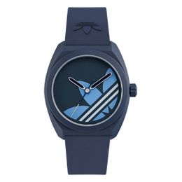 Quarzuhr adidas originals "Project Three", blau, blau, hellblau, Armbanduhren, Herren, Quarzuhr, Armbanduhr, Damenuhr, Herrenuhr, analog