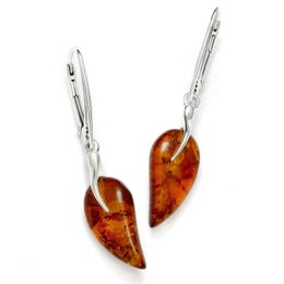 Paar Ohrh&auml;nger OSTSEE-SCHMUCK "OSTSEE-SCHMUCK Ohrh&auml;nger Lotti Ohrh&auml;nger Lotti", wei&szlig;, Ohrringe, Damen, 40x8mm, Silber 925 (Sterlingsilber)