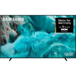 Samsung QLED-Fernseher "GQ75Q7F2AU QLED-Fernseher", Energieeffizienz: G (A-G), schwarz, 75 &Prime;, Fernseher, Quantum HDR, Knox Security, Art Store, 3D Sound, Gaming Hub, AI TV