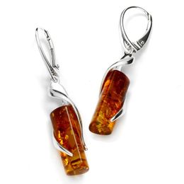 Paar Ohrh&auml;nger OSTSEE-SCHMUCK "OSTSEE-SCHMUCK Ohrh&auml;nger Samara Ohrh&auml;nger Samara", wei&szlig;, Ohrringe, Damen, 46 x 10mm, Silber 925 (Sterlingsilber)