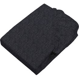 Bettlaken SETEX "Feinbiber Melange Spannbetttuch", schwarz (anthrazit melange), B:90cm L:200cm, Feinbiber, Obermaterial: 90% Baumwolle, 10% Polyester, Bettlaken, Spannbettlaken, Melange-Effekt: Tiefe, Lebendigkeit, interessante Optik f&uuml;r das Auge