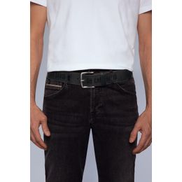 Lederg&uuml;rtel CAMP DAVID, Herren, Gr. 90, schwarz, Leder, unifarben, G&uuml;rtel Lederg&uuml;rtel, mit Used-Optik