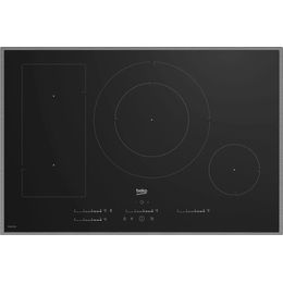 Beko Induktions-Kochfeld "HII 84700 UFTX", grau (silberfarben), B:78cm T:52cm, Kochfelder, Schnelle Induktionstechnologie f&uuml;r punktgenaues Kochen