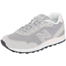Sneaker New Balance "515", Damen, Gr. 37,5, rain cloud, pink salt, silber metallic, Leder, Textil, Schuhe Sneaker