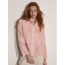 Klassische Bluse Apricot "Bluse", Damen, Gr. S (36), pink, gewebt, Obermaterial: 70% Viskose CV. 30% Polyester PES., gebl&uuml;mt, normal, Blusen Bluse, mit Stickerei