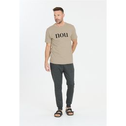 Funktionsshirt NOU "Sadil", Herren, Gr. 3XL, natur, 100% Baumwolle, bedruckt, normal, Rundhals, Shirts Funktionsshirt, Schmucklos