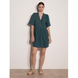 Minikleid Apricot "Minikleid", Damen, Gr. S (36), N-Gr, gr&uuml;n, gewebt, Obermaterial: 53% Baumwolle CO. 47% Modal CMD., uni, V-Ausschnitt, Kleider Minikleid, mit Schn&uuml;rung