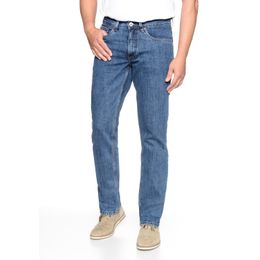 5-Pocket-Jeans HERO by John Medoox "Denver Regular Straight Stretch Jeans", Herren, Gr. 38, L&auml;nge 32, blau (blau stone), Denim/Jeans, 98% Baumwolle, 2% Elasthan, straight fit lang, Jeans 5-Pocket-Jeans, Straight Fit Casual Clean Wash Denim Jeans f&uuml;r Herren