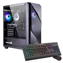 GAMEMAX Gaming-PC "Striker 8135 AMD Ryzen 7 5700X 32GB 1TB SSD RTX 5060Ti (8GB)", schwarz, Microsoft Windows 11 Home (64 Bit), 32 GB RAM 1.000 GB SSD, Desktop-PCs, Windows 11