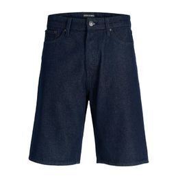 Jack & Jones Jeansshorts JACK & JONES "JJIALEX JJORIGINAL SHORTS AT 054 ST LN", Herren, Gr. M, N-Gr, blau denim, Denim/Jeans, Obermaterial: 100% Baumwolle, clean, comfort fit knielang, Jeans Jeansshorts, Baumwolle, baggy fit