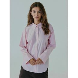 Blusentop NORR "NORR Shirt Betty", Damen, Gr. 36, light pink, Obermaterial: 65% Baumwolle, 32% Polyamid, 3% Elasthan, Blusen Blusentop