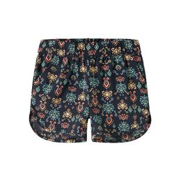 Shorts name it "NKFVINAYA SHORTS FFFF NOOS", M&auml;dchen, Gr. 116, N-Gr, bunt (schwarz sapphire aop:aztec inspirot), Web, Obermaterial: 98% Polyester, 2% Elasthan, bedruckt, regular fit kurz, Hosen Shorts, Kunstfaser, Stretch, Allover-Druck, Eingrifftaschen