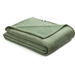 Wohndecke Bugatti "Bugatti Wohndecke Doppio Soft", gr&uuml;n, grau, B:160cm L:220cm, Polyester, Wohndecken, Wohndecke, mit hochwertiger Haptik