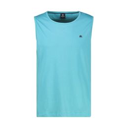 Muskelshirt Lerros "Sportliches Baumwoll-Tanktop mit O-Neck, gro&szlig;e Gr&ouml;&szlig;en", Herren, Gr. 4XL, reef blau, 100% Baumwolle, Rundhals, Shirts