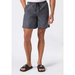 Badeshorts Champion "5-inch Men's swim shorts", Herren, Gr. XXL, N-Gr, grau (nbk), Web, Polyamid, ausgewaschen, unifarben, Badehosen Badeshorts, sportliche Schnittform, leichtes, schnelltrocknendes Material