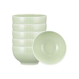 Tasse Seltmann Weiden "Caf&eacute; au lait Schalen Amina &oslash; 12,9 cm 6er Set", gr&uuml;n (seladon), 6 tlg., Porzellan, Trinkgef&auml;&szlig;e, Tasse