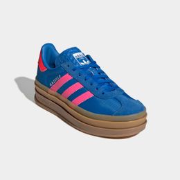 Sneaker adidas originals "GAZELLE BOLD", M&auml;dchen, Gr. 36, blaubird, lucid pink, ftwr wei&szlig;, Leder, Synthetik, Schuhe Sneaker, f&uuml;r Kinder & Jugendliche