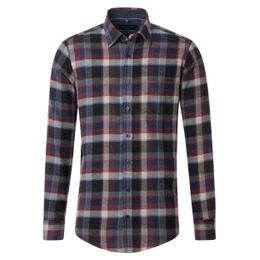 Langarmhemd Casamoda "Casamoda Freizeithemd kariert", Herren, Gr. XL, Normalgr&ouml;&szlig;en, rot, 100% Baumwolle, kariert, comfort fit, Hemden