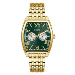 Multifunktionsuhr Guess "GABRIEL", gold (goldfarben), Armbanduhren, Herren, Quarzuhr, Armbanduhr, Herrenuhr, Edelstahlarmband, Datum