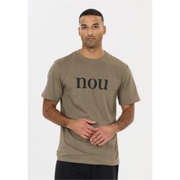 Funktionsshirt NOU "Sadil", Herren, Gr. 4XL, gr&uuml;n, olivgr&uuml;n, 100% Baumwolle, bedruckt, normal, Rundhals, Shirts Funktionsshirt, Schmucklos