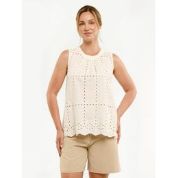 Blusentop LIBERT&Eacute; ESSENTIEL "Libert&eacute; Essentiel Shirt BRODY", Damen, Gr. L, wei&szlig;, Obermaterial: 100% Baumwolle, Blusen Blusentop