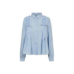 Blusentop LIBERT&Eacute; ESSENTIEL "Libert&eacute; Essentiel Shirt FIE", Damen, Gr. L, light blau, Obermaterial: 100% Baumwolle, Blusen Blusentop