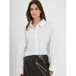 Blusentop NORR "NORR Shirt Fraser", Damen, Gr. 34, wei&szlig;, Obermaterial: 100% Baumwolle, Blusen Blusentop