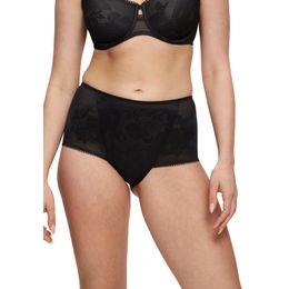 Shapingslip Triumph "Wild Rose Sensation", Damen, Gr. 40, schwarz, Spitze, Obermaterial: 71% Polyamid, 29% Elasthan, unifarben, k&ouml;rpernah, Unterhosen, flache formende Spitze, mittlerer Shape-Effekt, atmungsaktiv