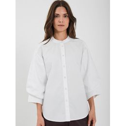 Blusentop NORR "NORR Shirt Cest", Damen, Gr. 34, wei&szlig;, Obermaterial: 100% Baumwolle, Blusen Blusentop