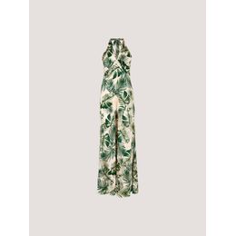 Druckkleid Apricot "Maxikleid", Damen, Gr. L (40), N-Gr, beige (creme), Obermaterial: 100% Polyester PES., gemustert, Kleider Druckkleid, mit Neckholder