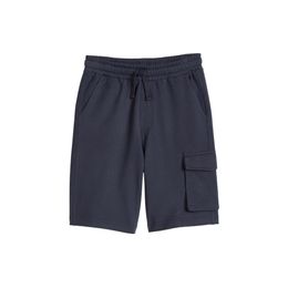 Marc O'Polo Shorts MARC O'POLO "aus reiner Bio-Baumwolle", M&auml;dchen, Gr. 152, Normalgr&ouml;&szlig;en, blau, Obermaterial: 100% Baumwolle, unifarben, relaxed fit knielang, Hosen Shorts