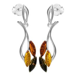 Paar Ohrh&auml;nger OSTSEE-SCHMUCK "OSTSEE-SCHMUCK Ohrh&auml;nger Paulin Ohrh&auml;nger Paulin", wei&szlig;, Ohrringe, Damen, 40 x 10mm, Silber 925 (Sterlingsilber)