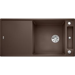 Granitsp&uuml;le Blanco "AXIA III XL 6 S", cafe, B:100cm, Verbundwerkstoff, K&uuml;chensp&uuml;len, aus SILGRANIT, inkl. Glasschneidebrett