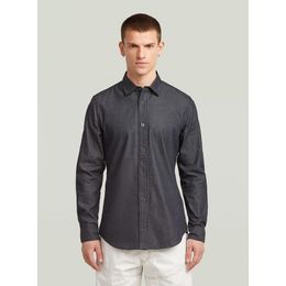 G-Star Raw Langarmshirt G-STAR "Clean Slim Hemd", Herren, Gr. L, raw denim, Obermaterial: 100% Baumwolle, Shirts Langarmshirt