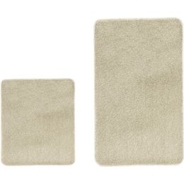 Badematte Kleine Wolke "RELAX", sandbeige, H:30mm, Polyacryl, Badematten, Badematte, Badteppich, meliert, rechteckig, rund & als Set erh&auml;ltlich