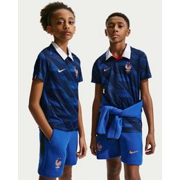 Fu&szlig;balltrikot Nike "Frankreich 2026 Heimstadion Replika-Fu&szlig;balltrikot (Kinder)", Jungen, Gr. L, wei&szlig;, neutral, Obermaterial: 100% Polyester, Trikots Fu&szlig;balltrikot, mit Dri-FIT-Technologie, mit Allover-Print