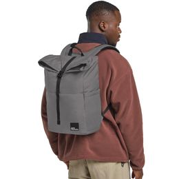 Daypack Jack Wolfskin "ISLAND", grau (slate), Rucks&auml;cke, onesize, Obermaterial: 100% Polyester. InnenFutter: 85% Polyamid, 15% sonstige Fasern