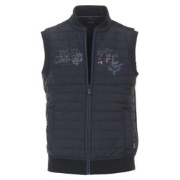 Sweatweste Casamoda "Casamoda Sweatweste uni", Herren, Gr. L, blau (dunkelblau), 60% Baumwolle, 40% Polyester, Westen